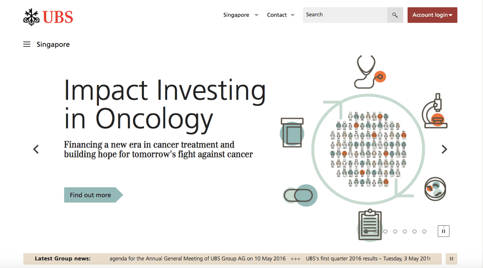 Singapore: GIC-backed UBS Bank raises $471m cancer research fund