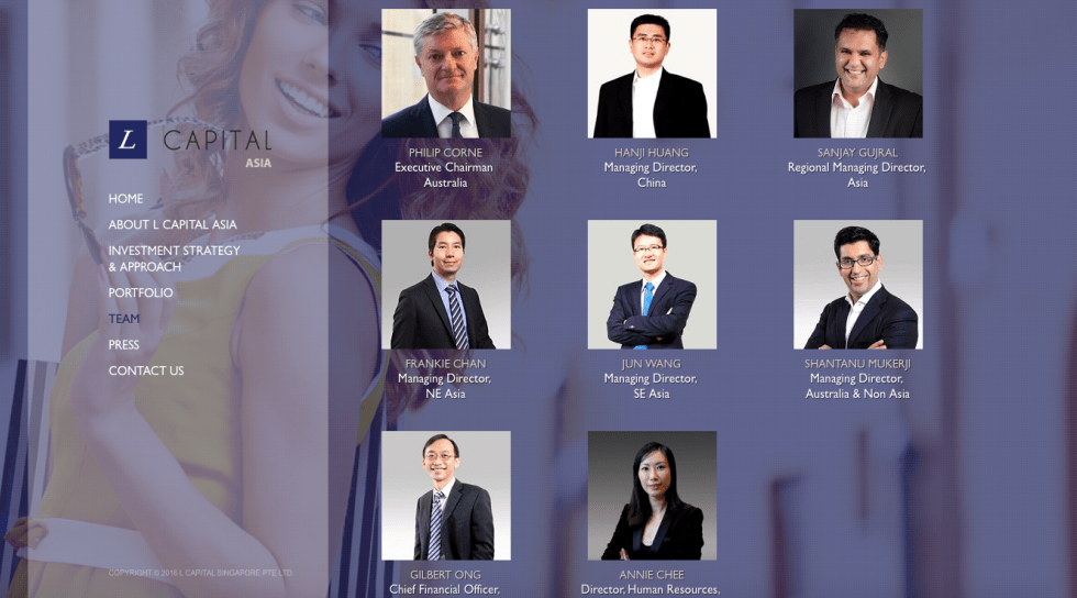 L Capital Asia appoints Philip Corne as Executive Chairman